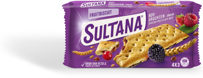 Sultana Fruitbiscuit - Bosvruchten 4x3 front - Sultana
